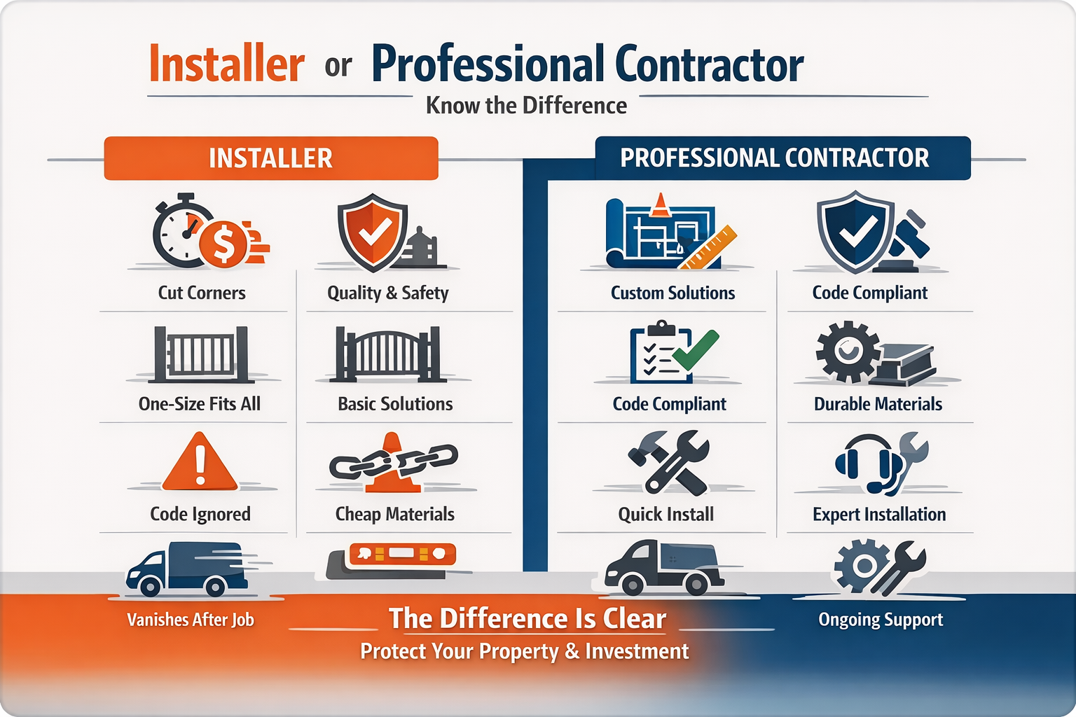 What Sets a Professional Gate and Fence Contractor Apart